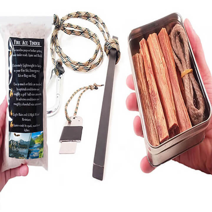 Tin Container Fire Kit - FR-1 Defense